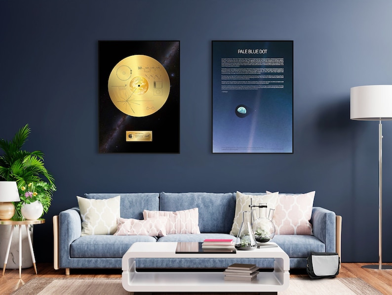 NASA Voyager 1 Golden Record — Space Poster, Science Print, Space Art ...
