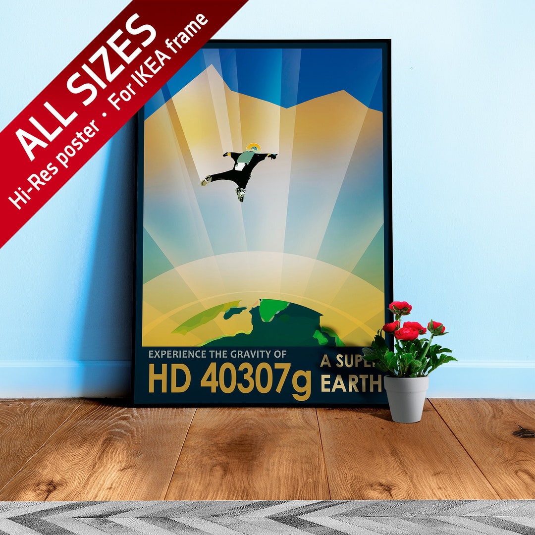 Superearth HD 40307g NASA Visions of the Future Vintage - Etsy