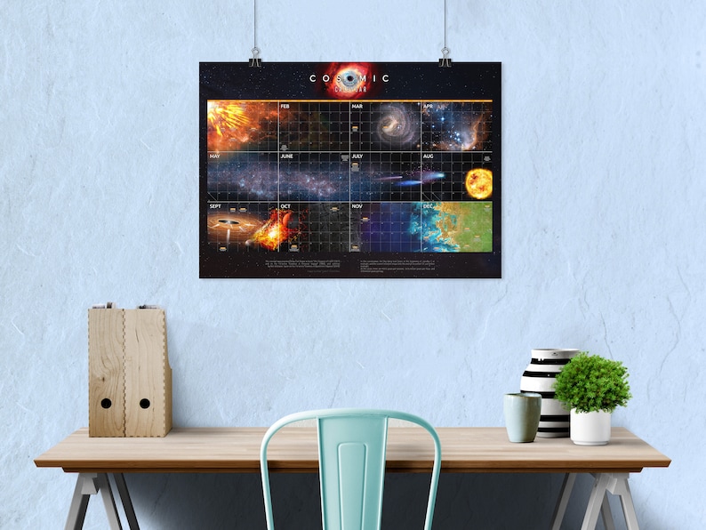 Cosmic Calendar (carl Sagan Style), Universe Evolution Chart — Space ...