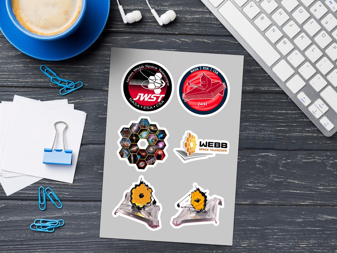 James Webb Space Telescope Stickers JWST Space Stickers, Sticker Pack ...