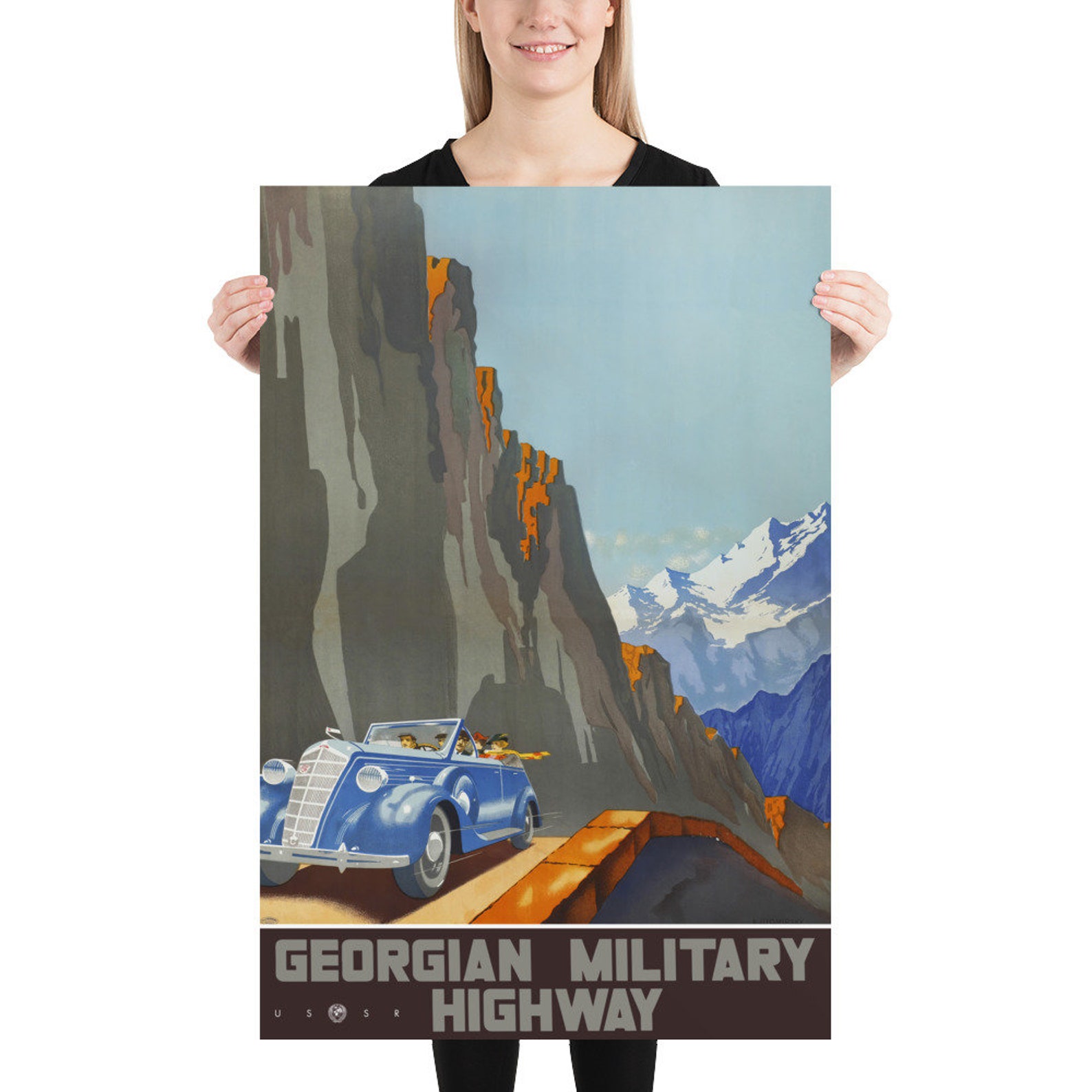 Georgian Military Highway Georgia USSR 1939 RESTORED - Etsy