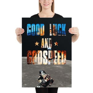 Good Luck and Godspeed / NASA, Apollo Missions, Moon — Space Poster ...