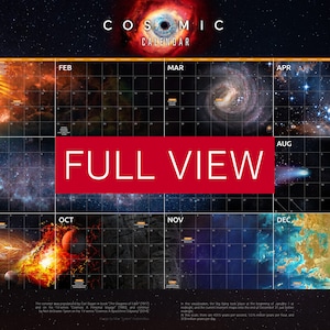 Cosmic Calendar (carl Sagan Style), Universe Evolution Chart — Canvas ...