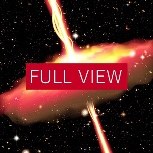 Quasar and Galaxies #1 — Space Poster, Science Art Print, Space Photo ...