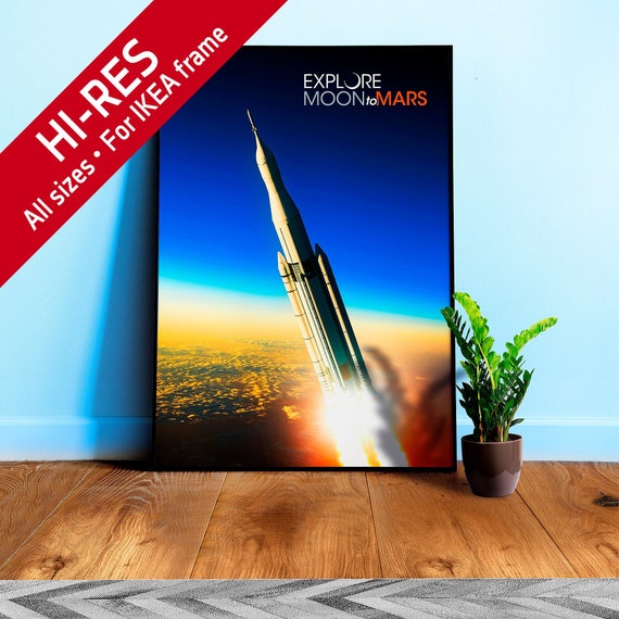 NASA Artemis SLS Rocket Launch Space Poster Space Art - Etsy