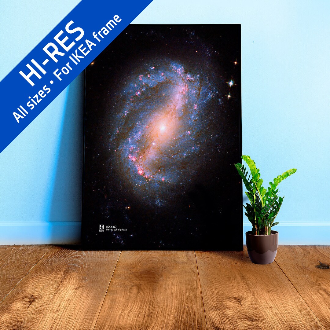 Barred Spiral Galaxy NGC 6217 NASA Hubble Space Telescope - Etsy