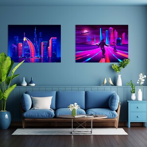 Synthwave Neon City - Dubai, United Arab Emirates (UAE) [synthwave ...