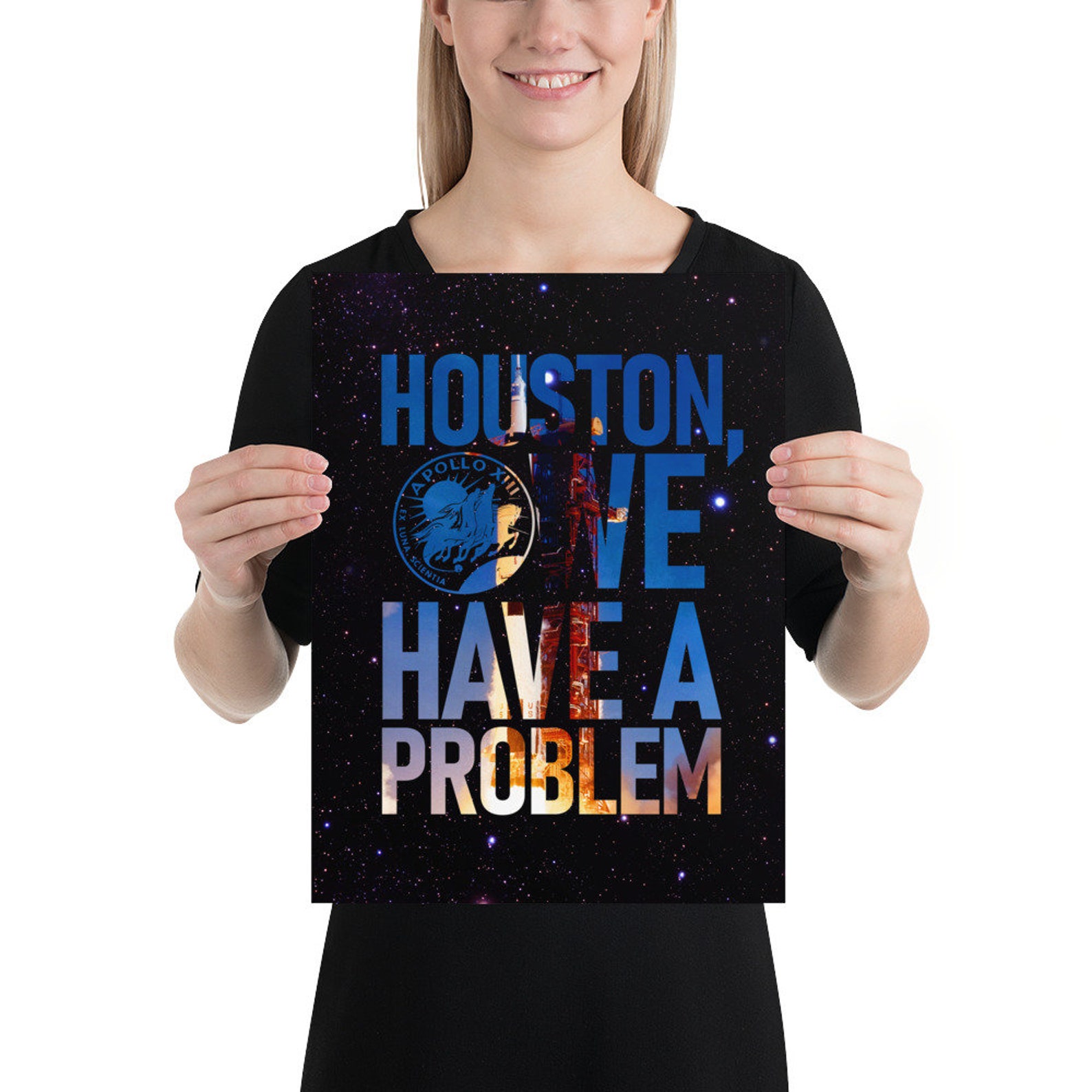 Houston We Have a Problem / NASA Apollo Missions Moon - Etsy