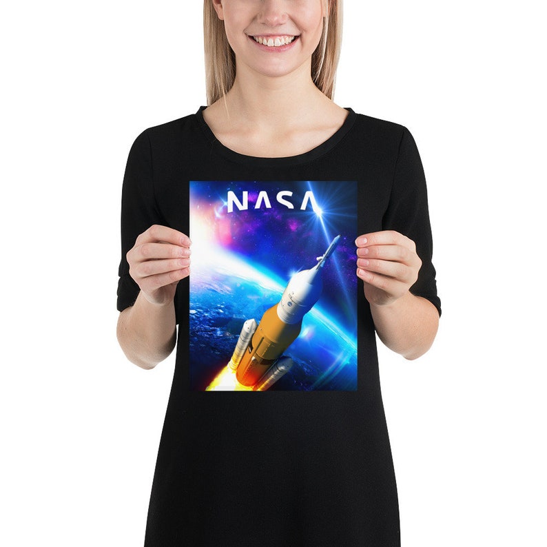 NASA Artemis 1 SLS Rocket 2022 Launch — Space Poster, Space Wall Art ...