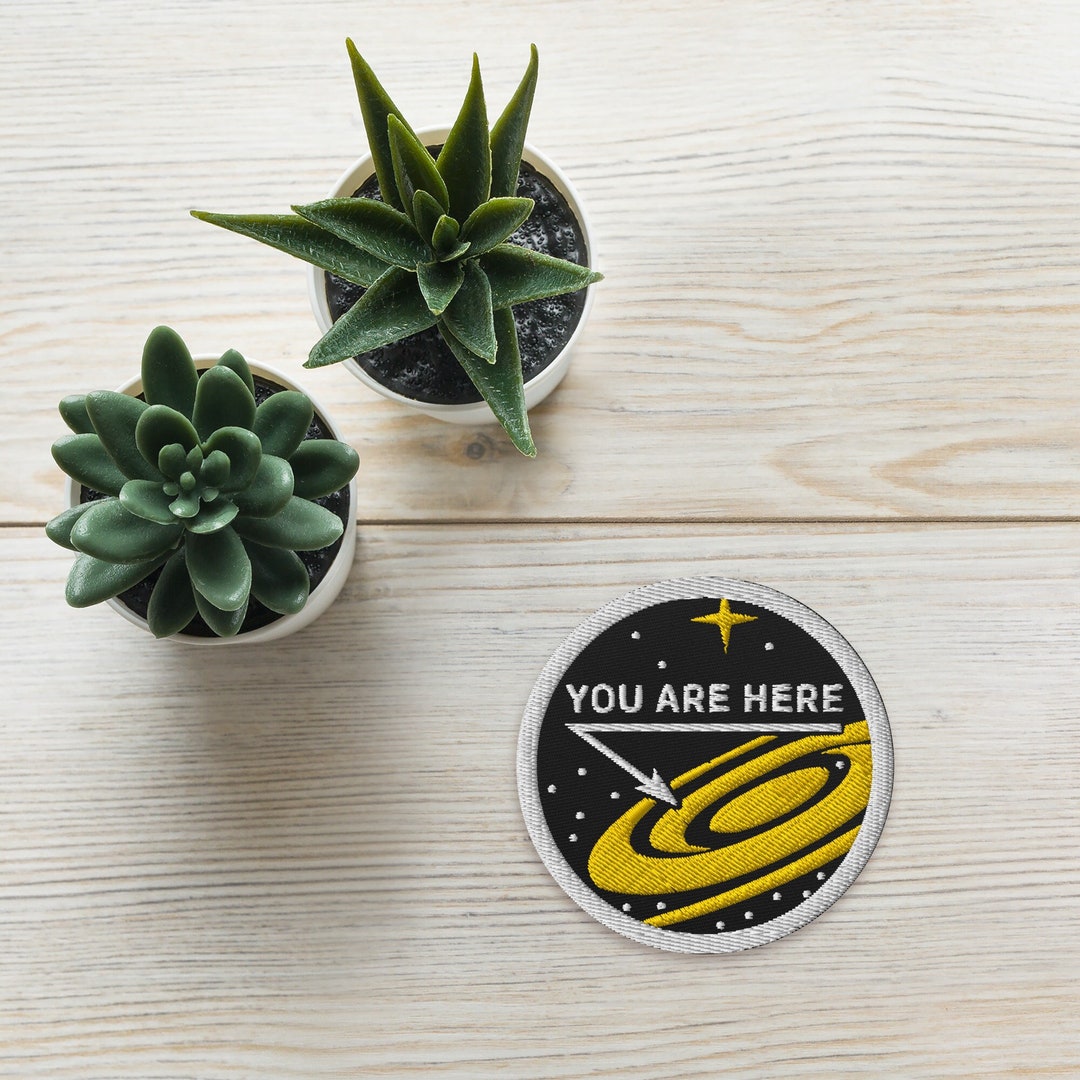 You Are Here: Milky Way Galaxy Map — Embroidered Patch, Space Patch ...