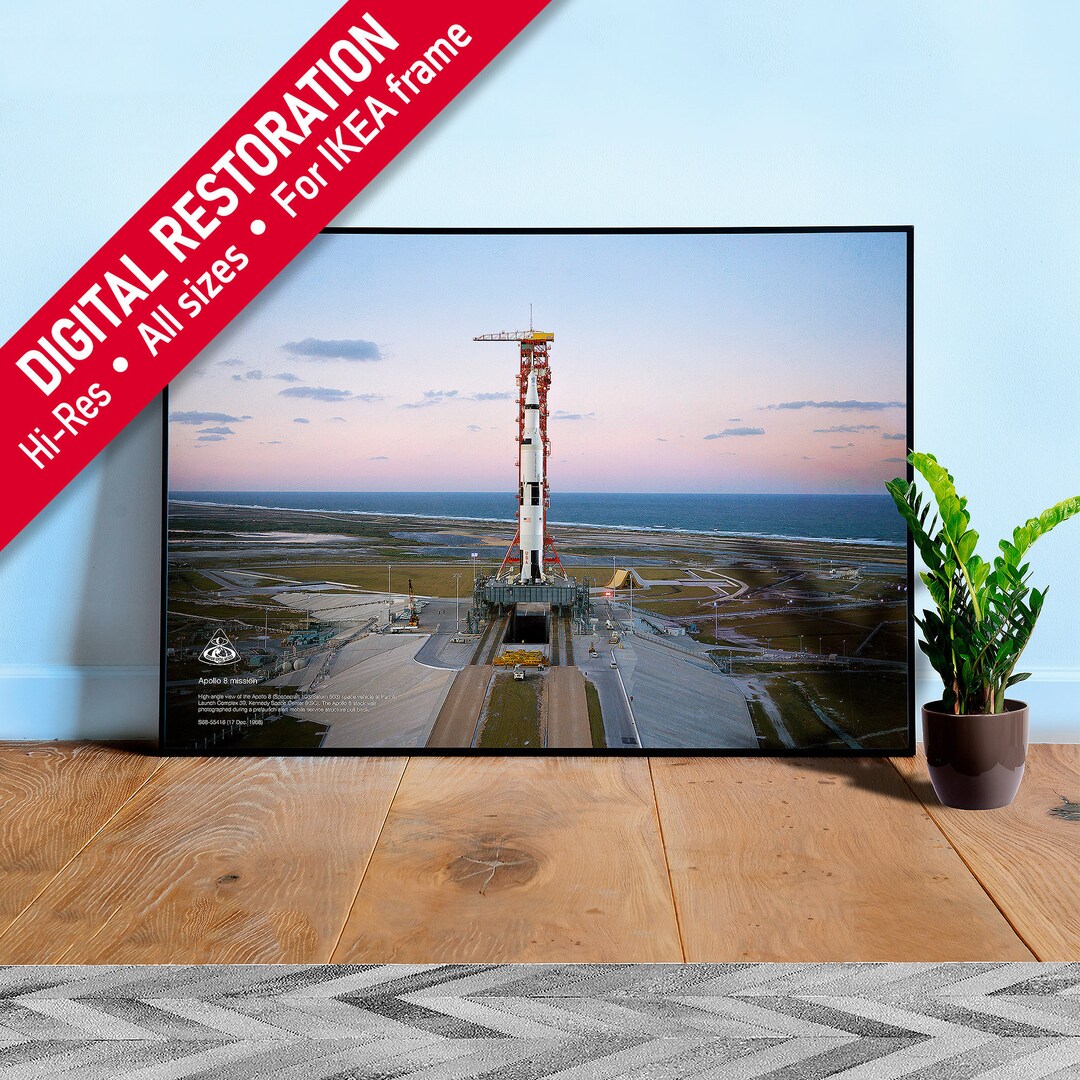 NASA Apollo 8: Saturn 5 Rocket Space Poster Space Art - Etsy