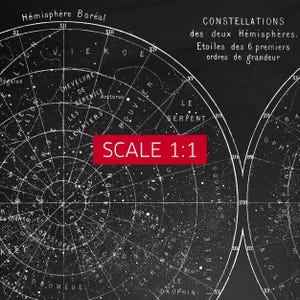 Constellations, Star Map Poster — Vintage Astronomy Poster, Space ...