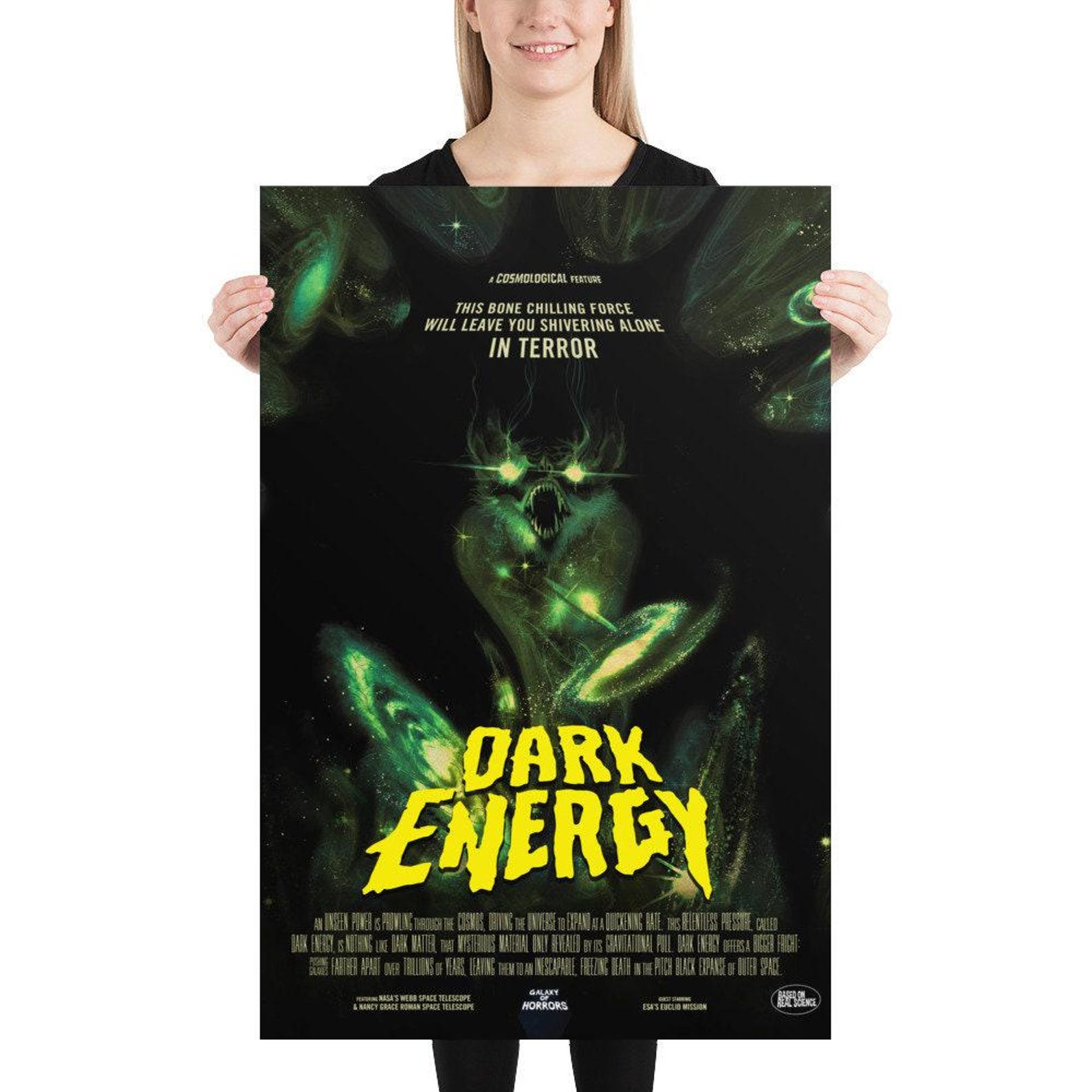 Dark Energy — Aliens Space Poster / Science Print, Retro Space Sci-fi ...