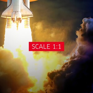 Space Shuttle Liftoff Poster, to Mars — NASA Rocket Launch Wall Art ...