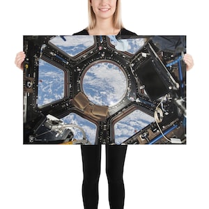 ISS Cupola Module, Earth Orbit — Space Poster, Space Art, Photo Poster ...