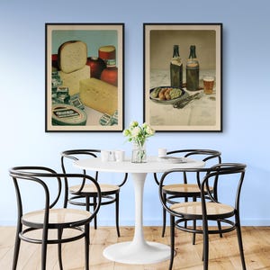 Soviet Cheese, USSR 1952 — Soviet Vintage Food Poster, Kitchen Prints ...