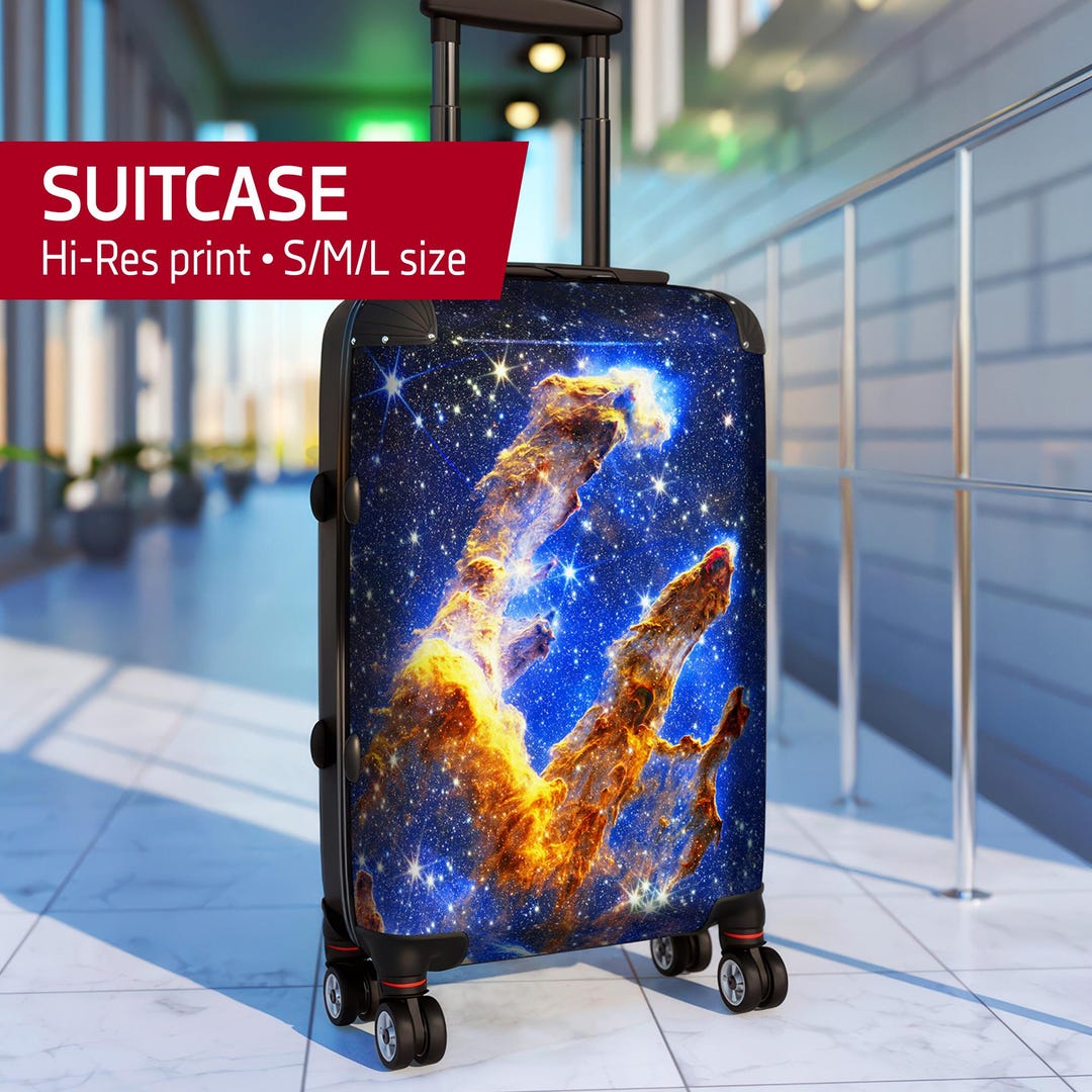 JWST Space Luggage, Pillars of Creation — Suitcase, S/M/L Size ...