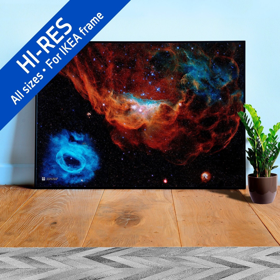 Cosmic Reef, NGC 2014 NASA Hubble Space Telescope Space Poster, Science ...