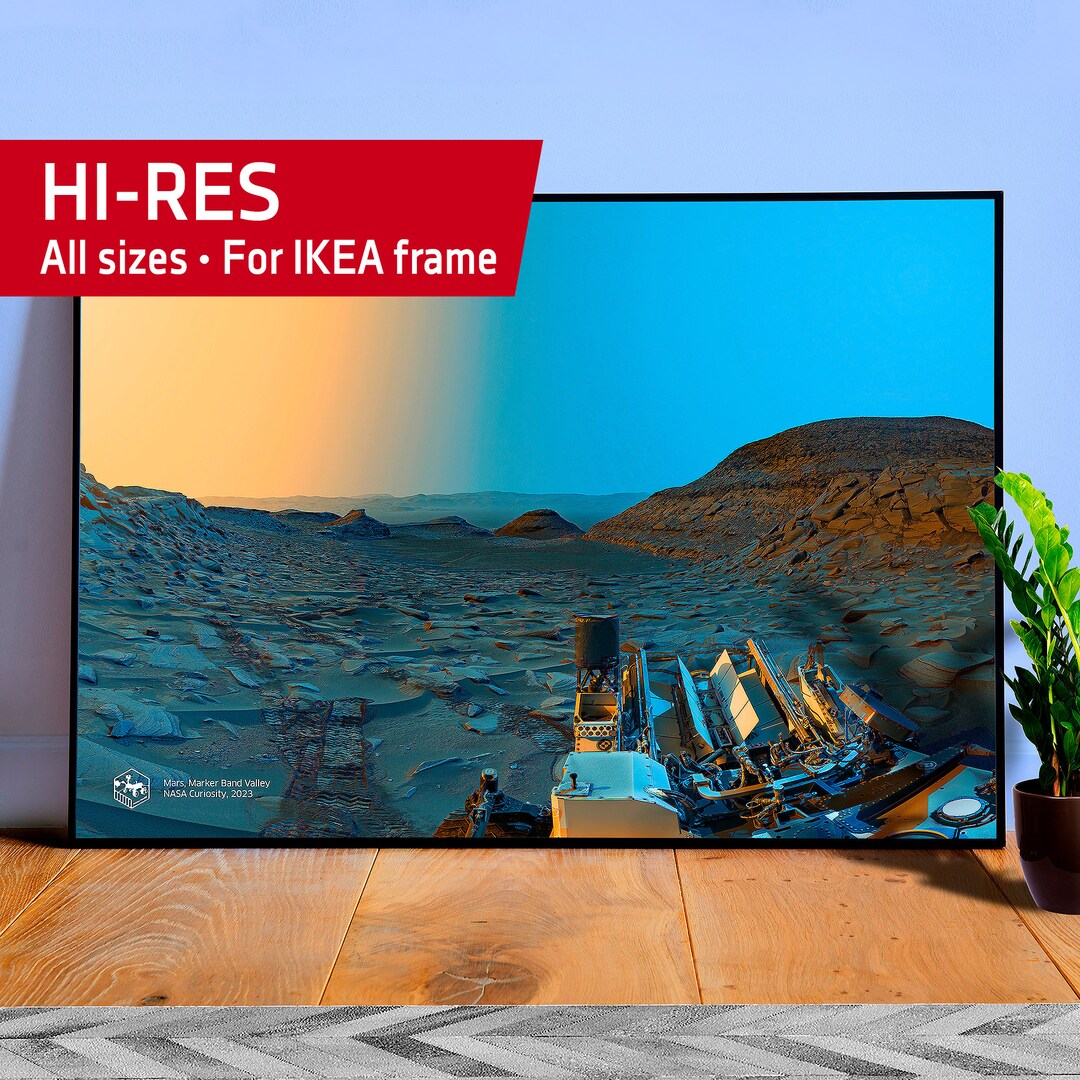 NASA Curiosity 2023, Mars, Marker Band Valley — Space Poster, Hi-res ...