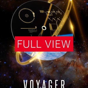 Voyager 1 Golden Record, 3D, NASA — Space Poster, Science Print, Space ...