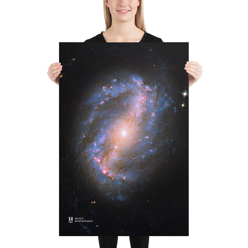 Barred Spiral Galaxy NGC 6217 NASA Hubble Space Telescope | Etsy
