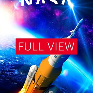 NASA Artemis SLS Poster, Rocket Launch Poster — Space Poster, Space Art ...