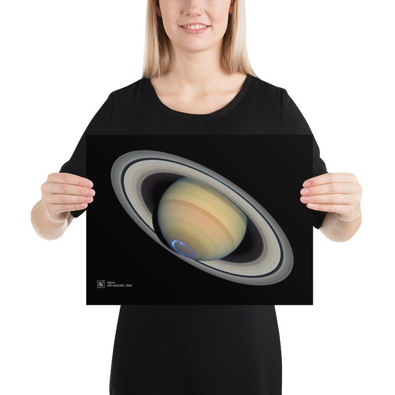 Saturn (hubble Space Telescope), 2004 — Space Poster, Science Poster ...