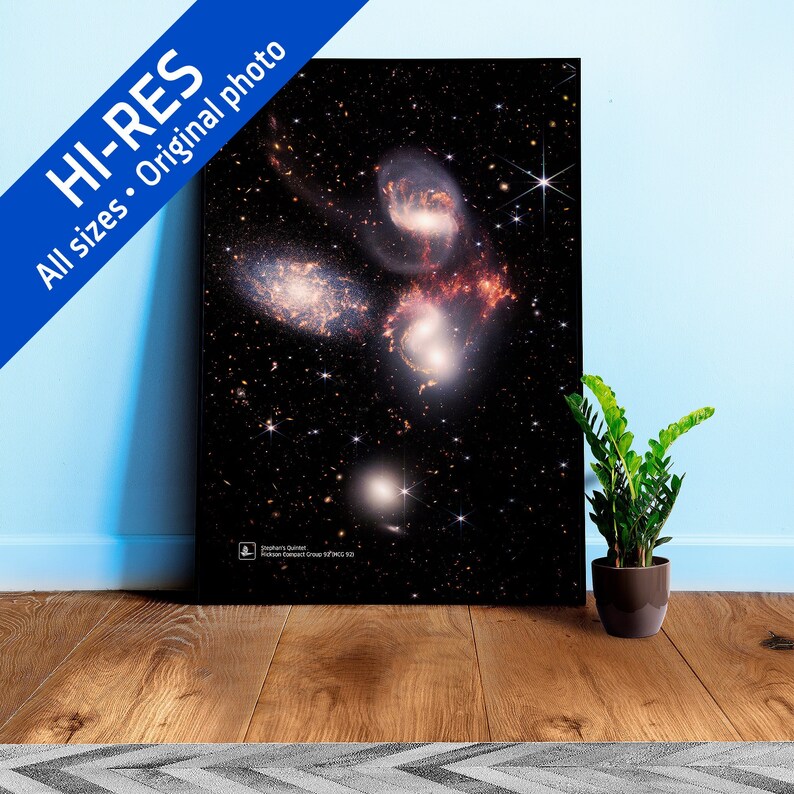 Stephans Quintet Hickson Compact Group 92 HCG 92 james - Etsy