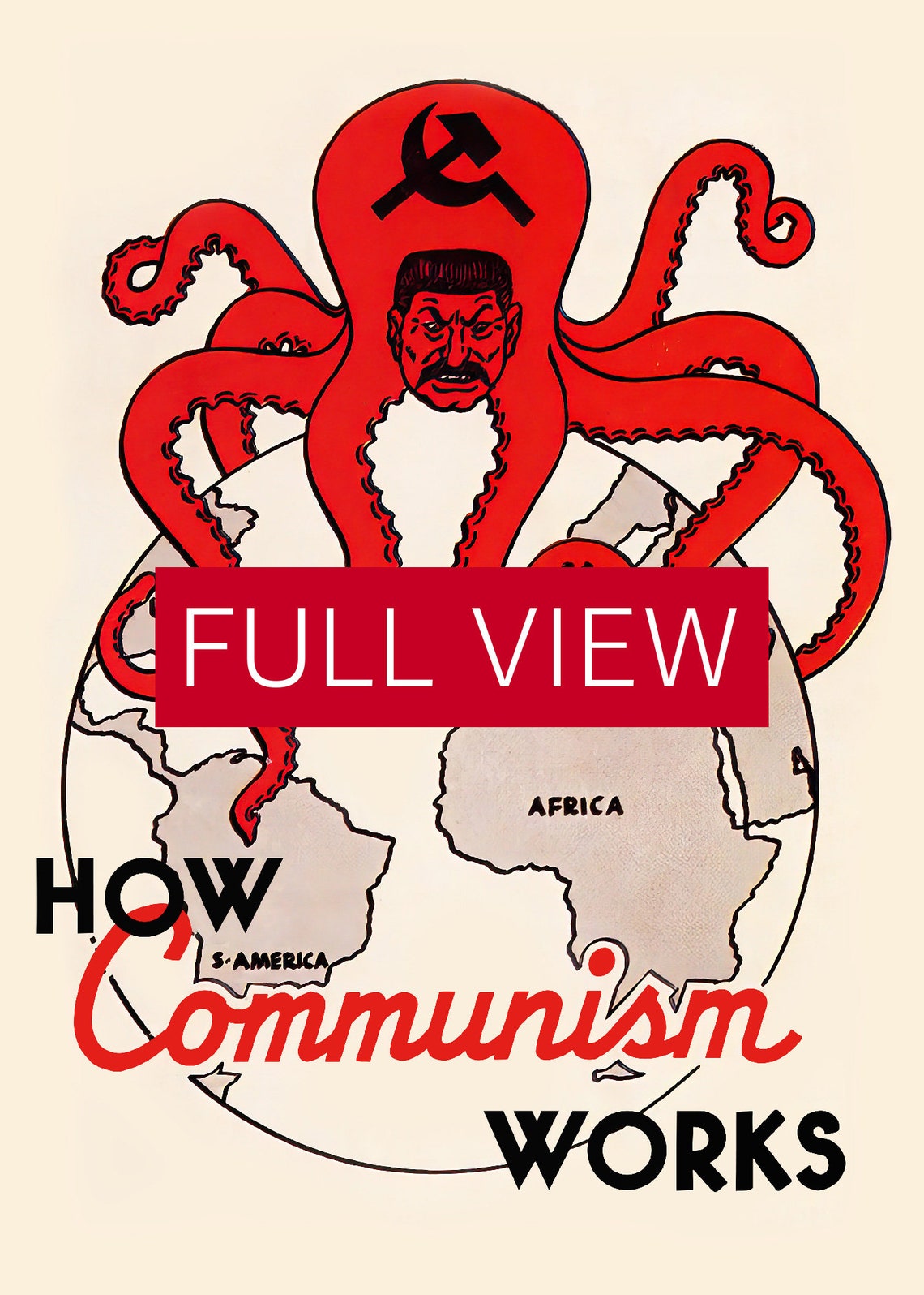 How Communism Works USA 1938 Anti-communist Anti-Stalin | Etsy