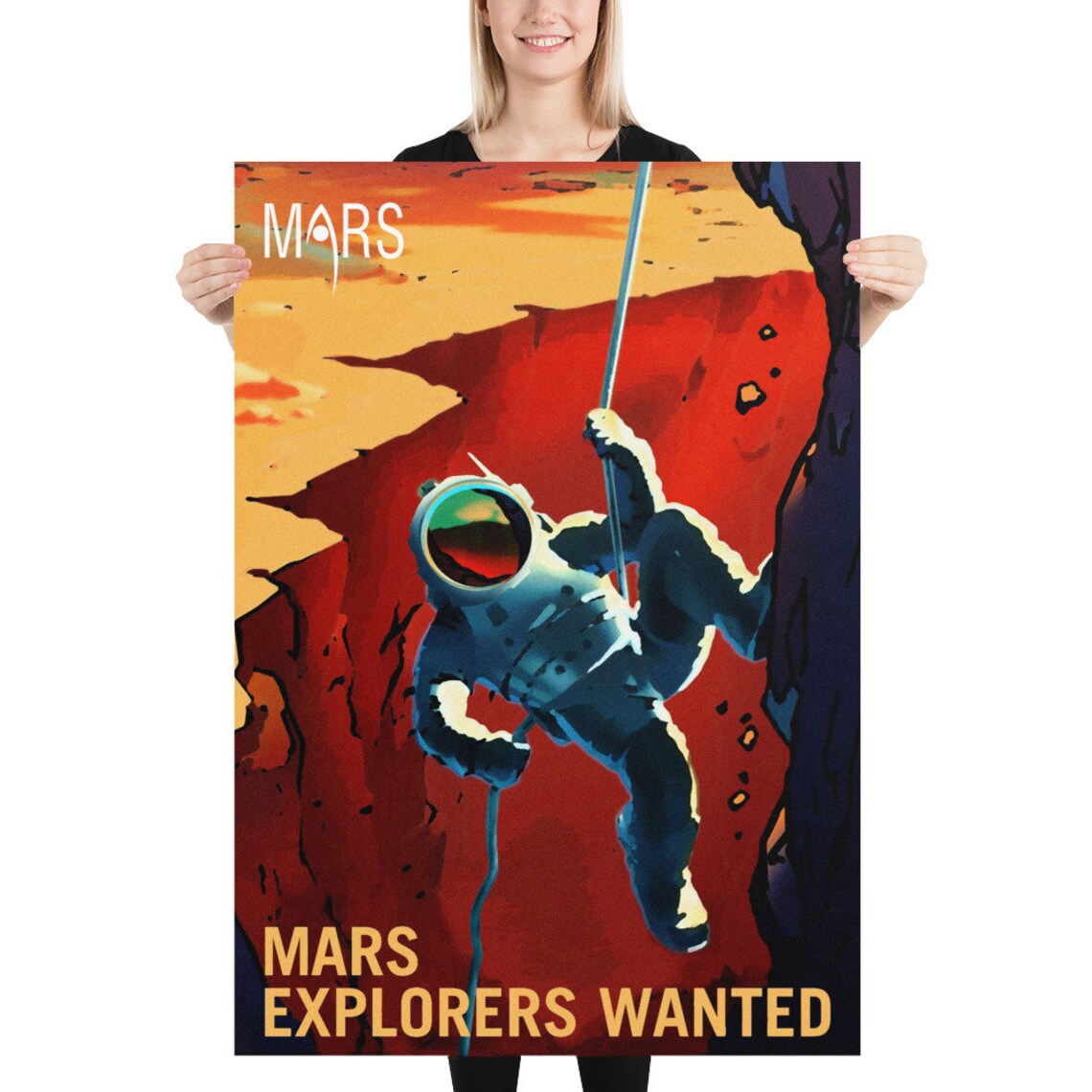 NASA Mars vintage: Mars explorers wanted poster | Etsy