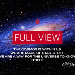 You Are Here Map: Milky Way Galaxy Map, Carl Sagan Quote Space Poster ...