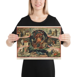 Russian Anti-alcohol Poster, Russia, 1884 (no Vodka Poster) — Russian ...