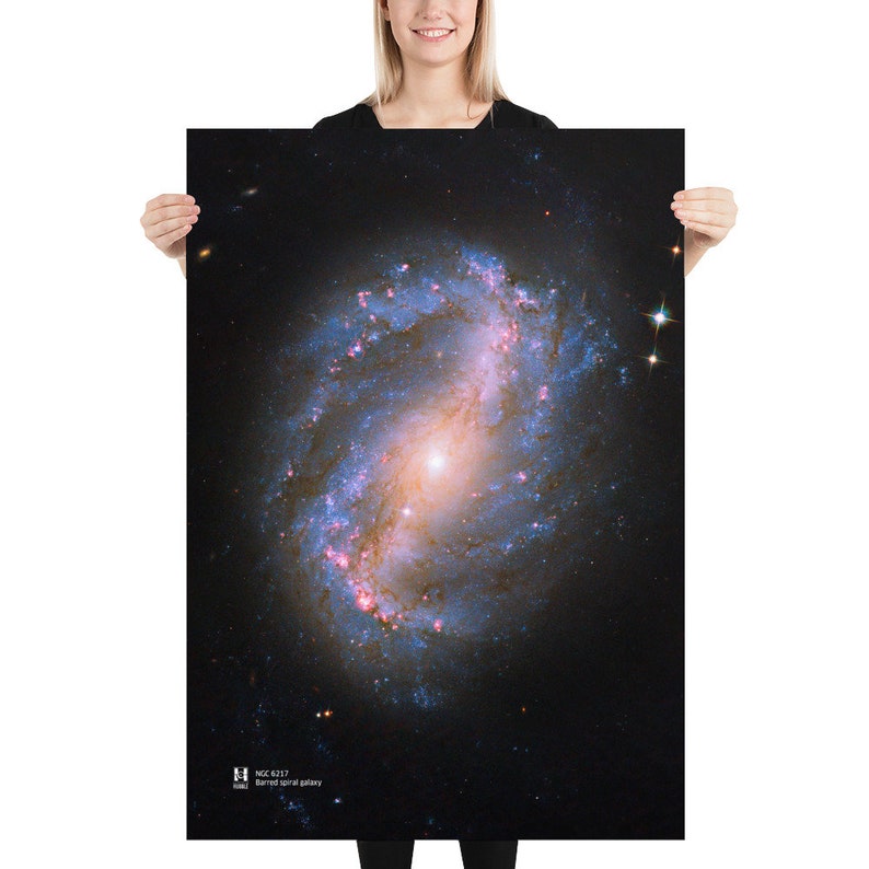 Barred Spiral Galaxy NGC 6217 NASA Hubble Space Telescope | Etsy