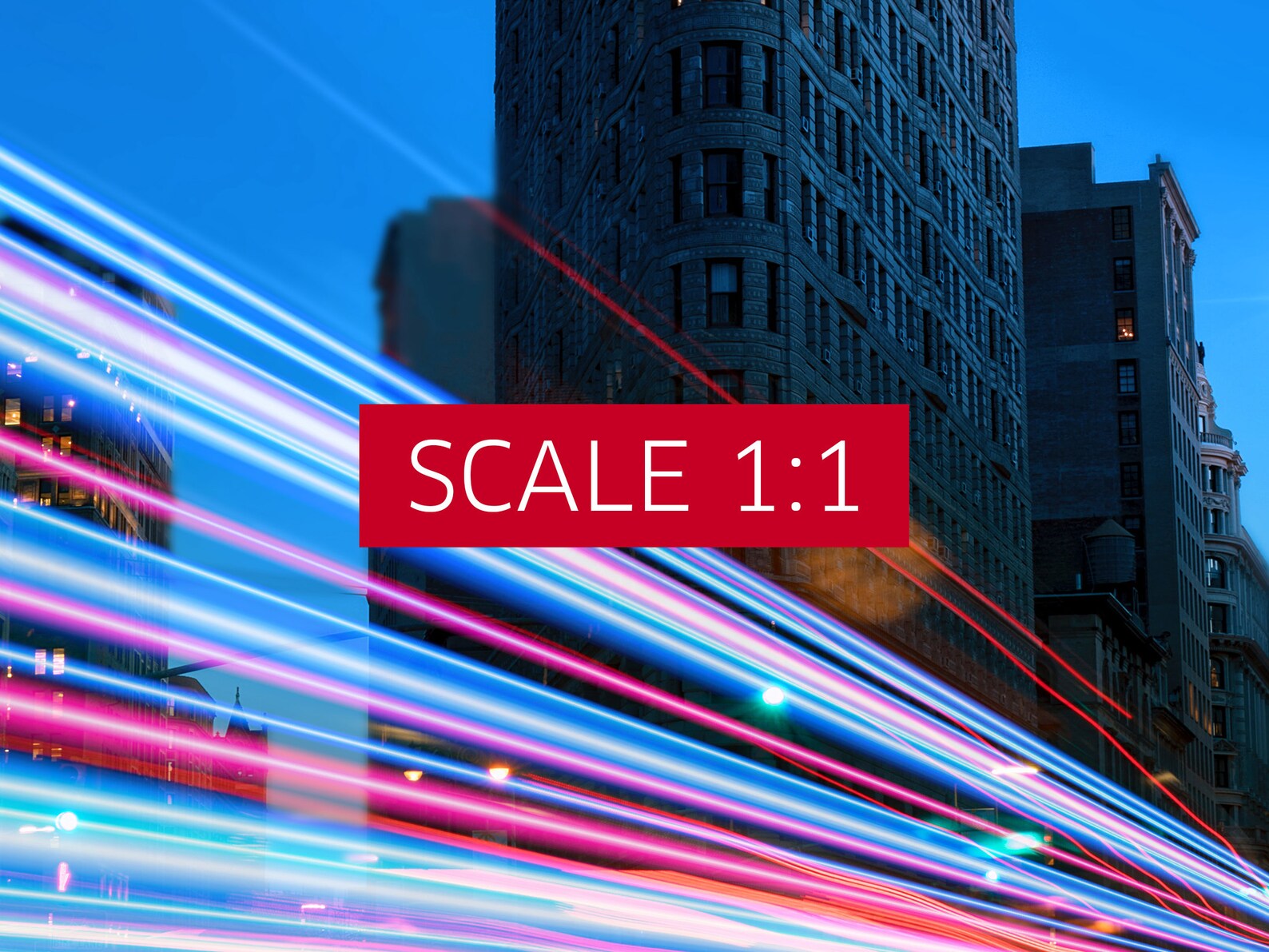 Neon city: New York Flatiron Building poster | Etsy