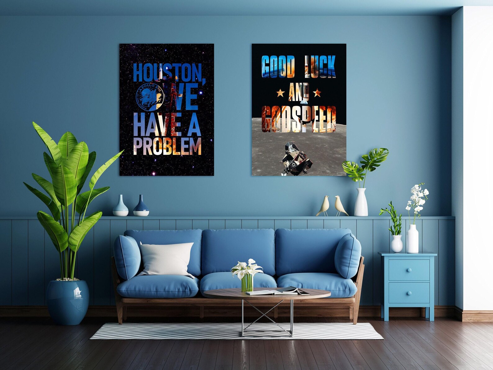 Good Luck and Godspeed / NASA, Apollo Missions, Moon — Space Poster ...
