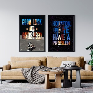 Houston, We Have a Problem / NASA, Apollo Missions, Moon — Space Poster ...
