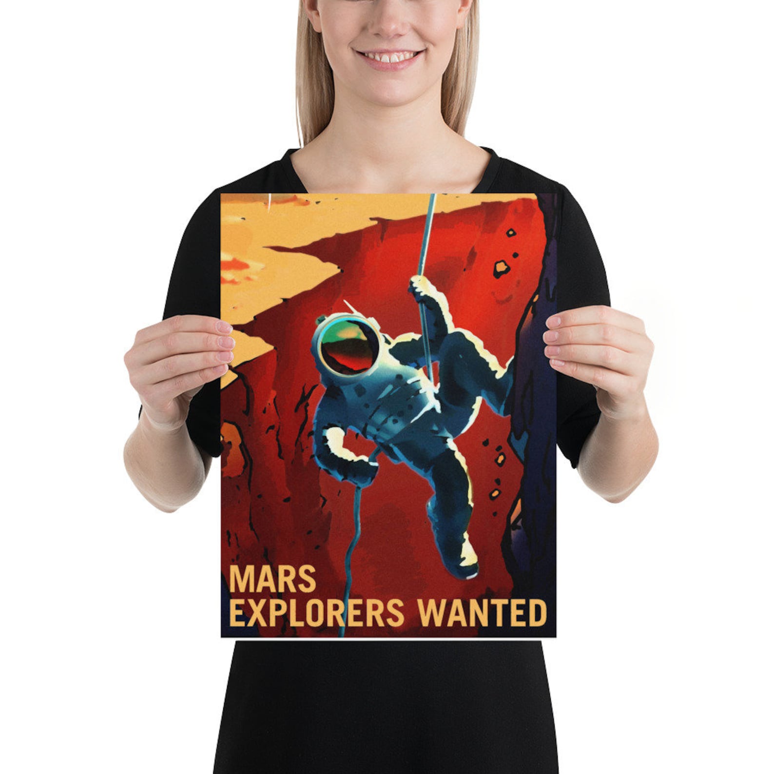 NASA Mars vintage: Mars explorers wanted poster | Etsy