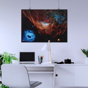 Cosmic Reef, NGC 2014, NASA Hubble Space Telescope — Space Poster ...