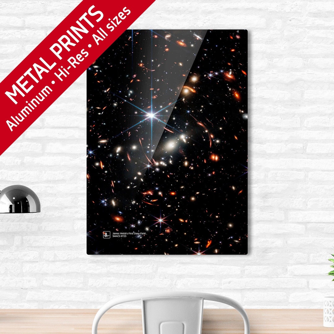 James Webb's First Deep Field james Webb/jwst Metal Prints. Space ...