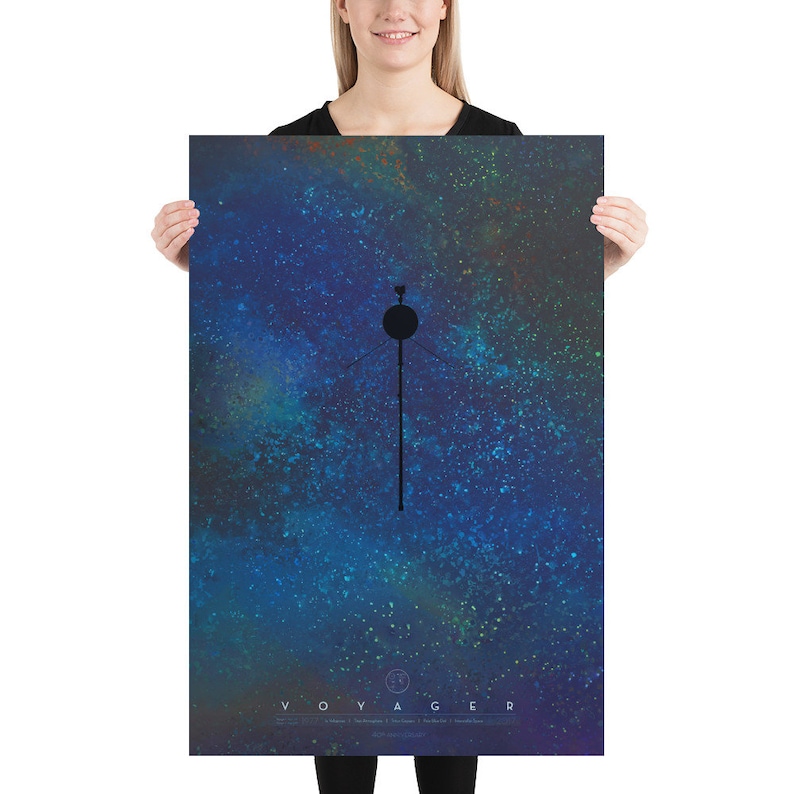 NASA Voyager 1 Vintage Space Space Poster Science Poster | Etsy