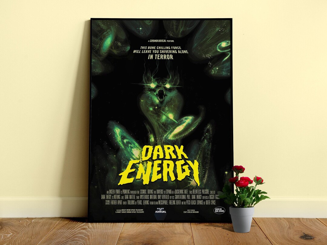 Dark Energy — Aliens Space Poster / Science Print, Retro Space Sci-fi ...
