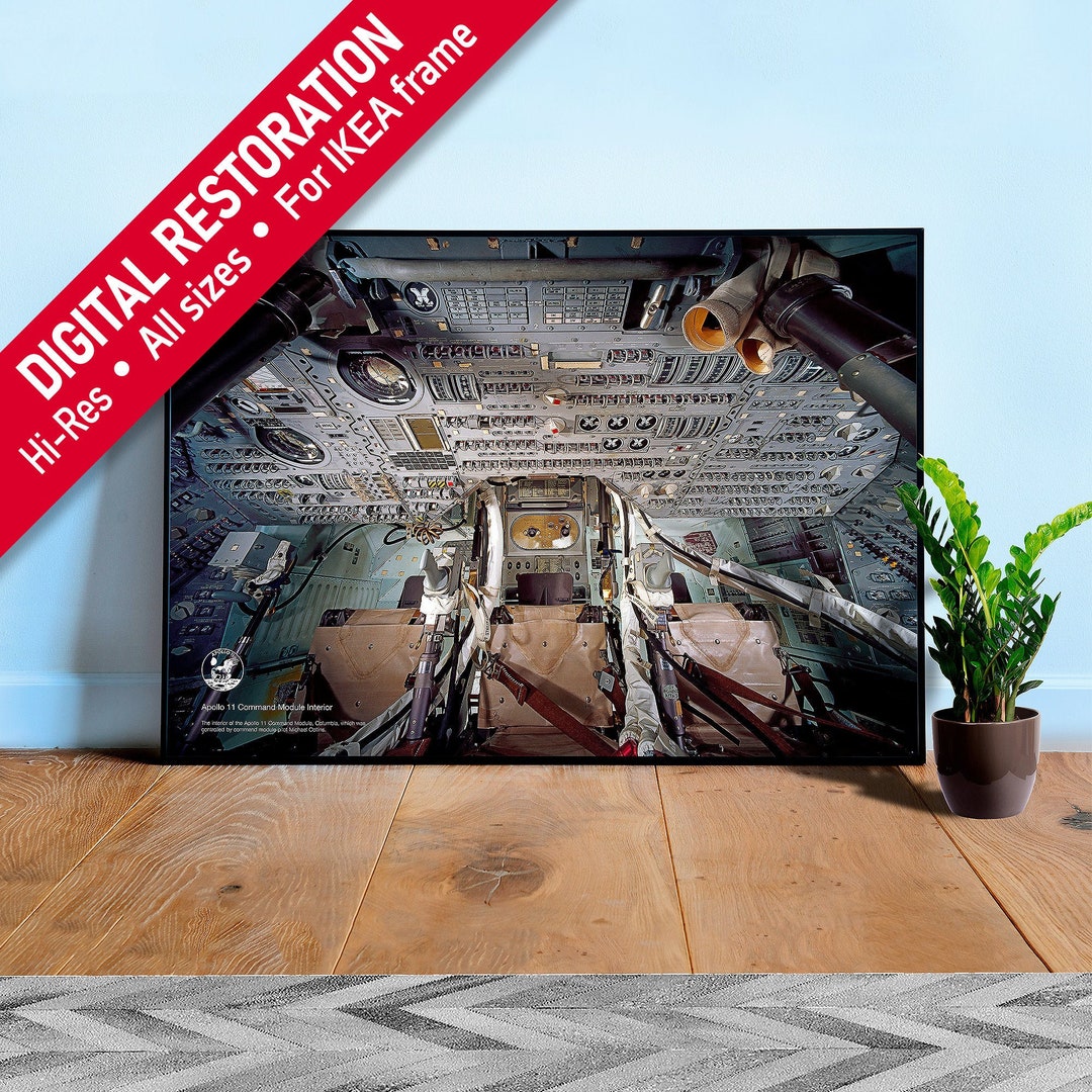 NASA Apollo 11 Command Module Interior Space Poster Space - Etsy