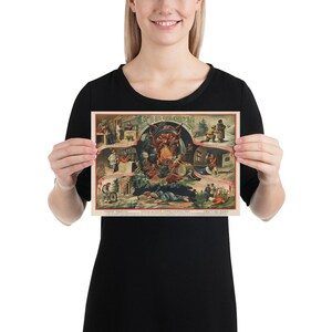 Russian Anti-alcohol Poster, Russia, 1884 (no Vodka Poster) — Russian ...