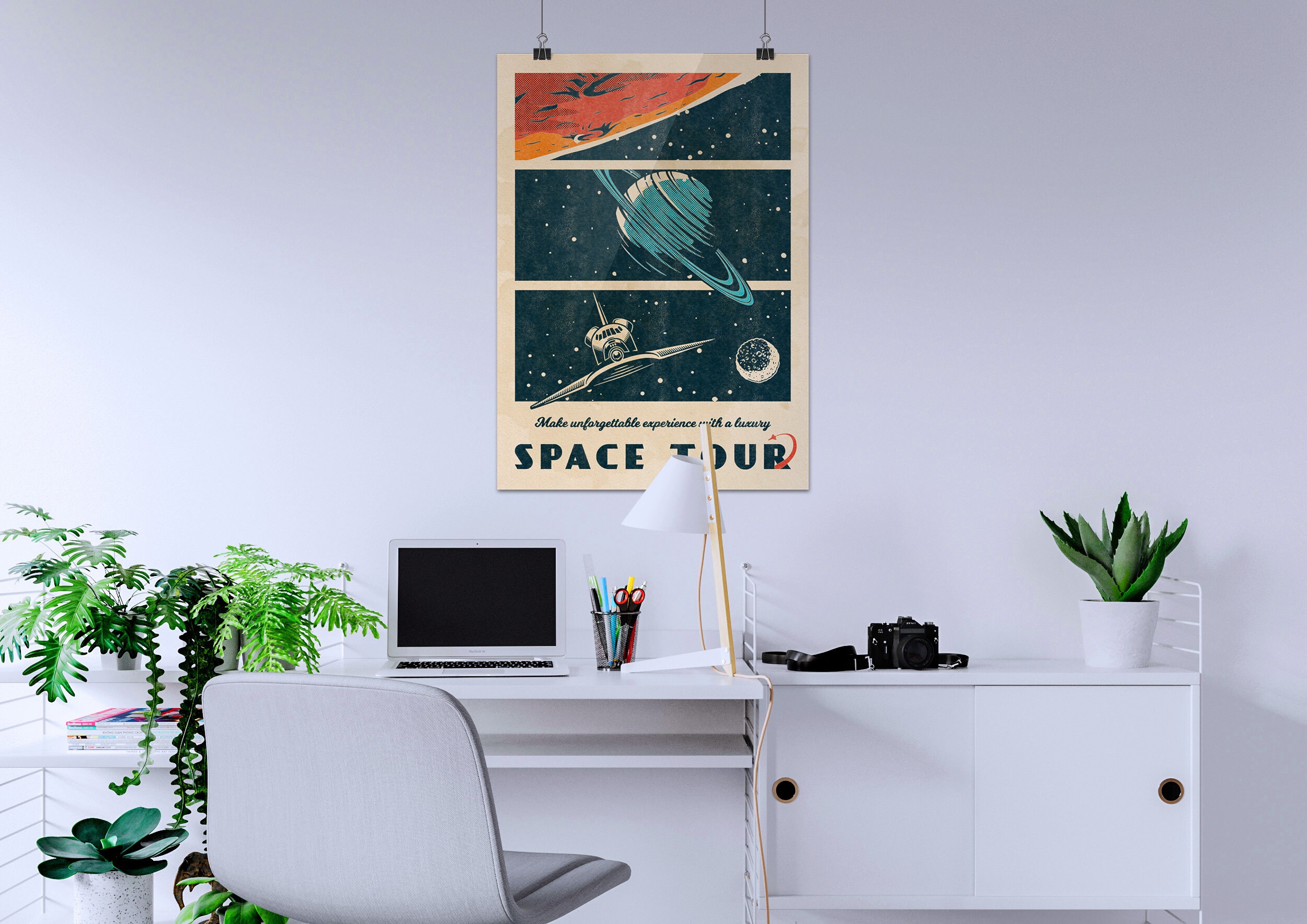 Space Tour Vintage Space Poster Retro Space Propaganda | Etsy