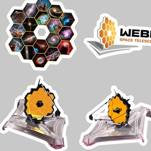 James Webb Space Telescope Stickers (JWST) — Space Stickers, Sticker ...