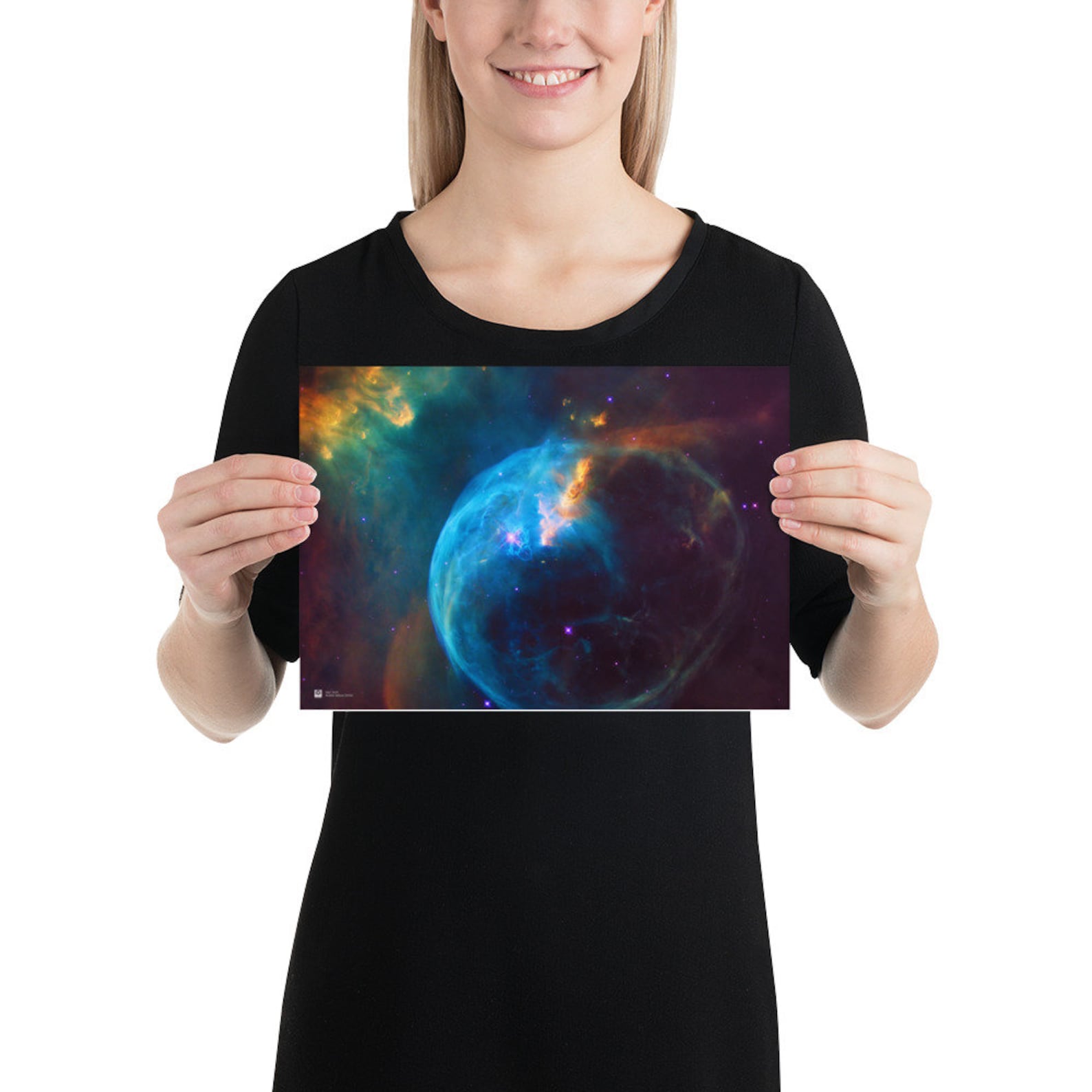 Bubble Nebula, NGC 7635 — NASA Hubble Space Telescope — Space Poster ...