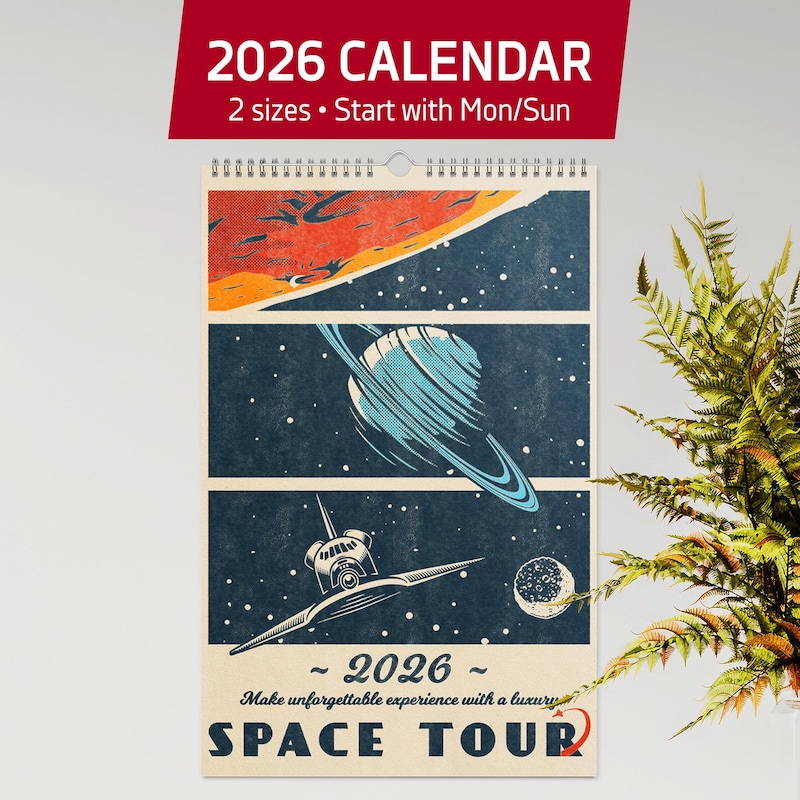 Vintage Space Calendars - Etsy