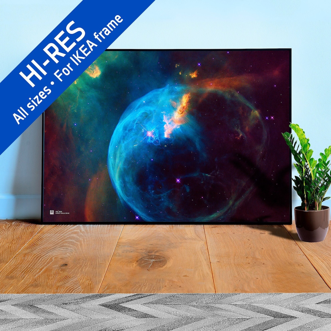 Bubble Nebula, NGC 7635 NASA Hubble Space Telescope Space Poster ...