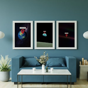 You Are Here: Pale Blue Dot Poster, NASA Voyager 1 Photo of Earth ...