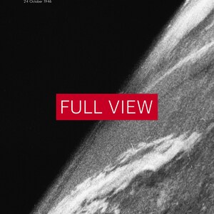 The First Photo of Earth From Space, 1946 — Space Poster, Science ...